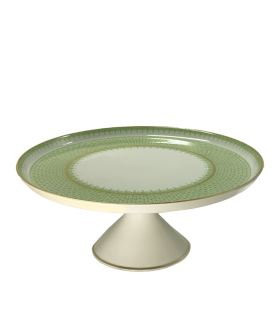 APPLE GREEN CAKE STAND, LARGE